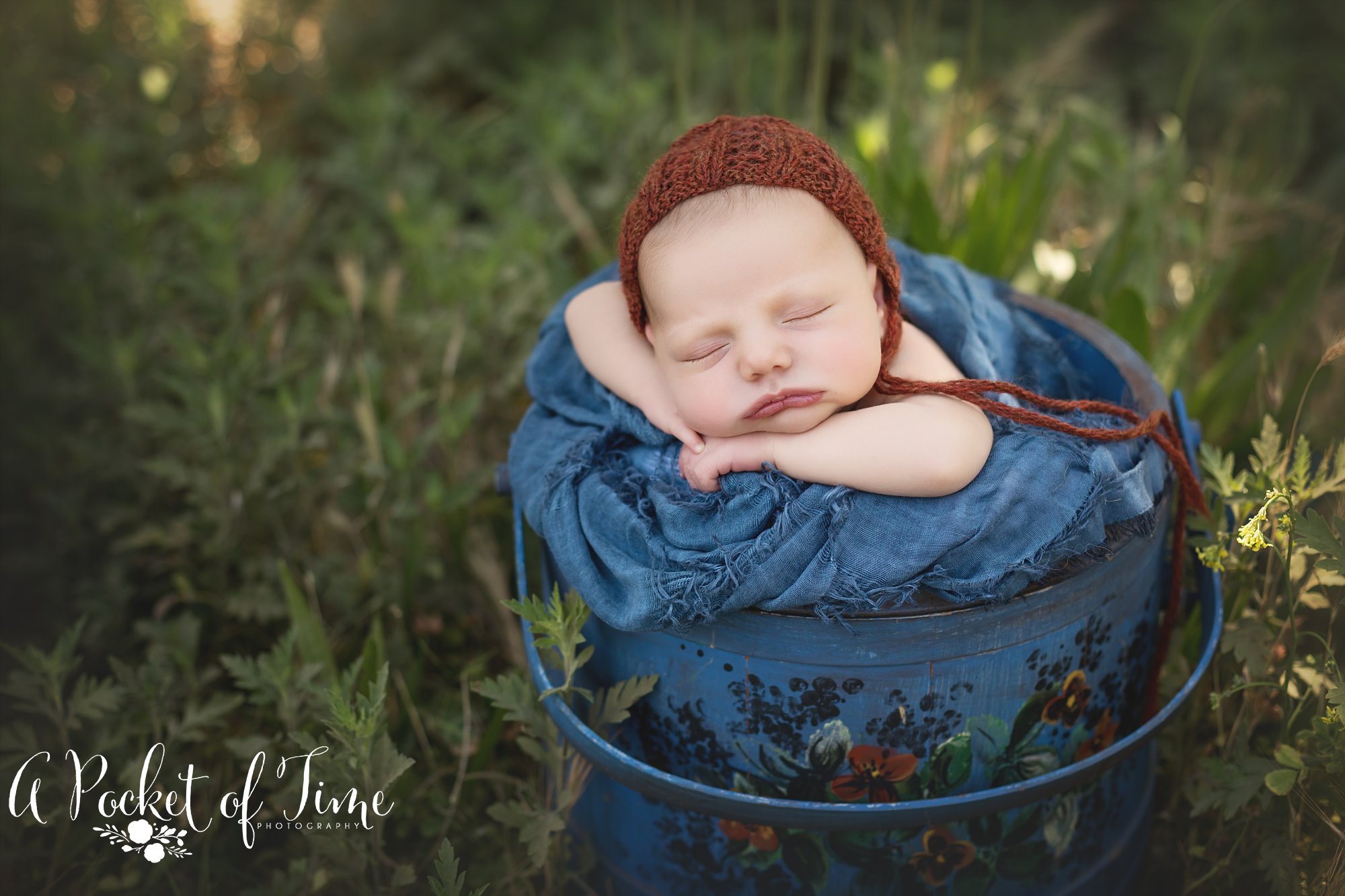 Vibrant Colored Newborn Photography - A Pocket of Time Photography